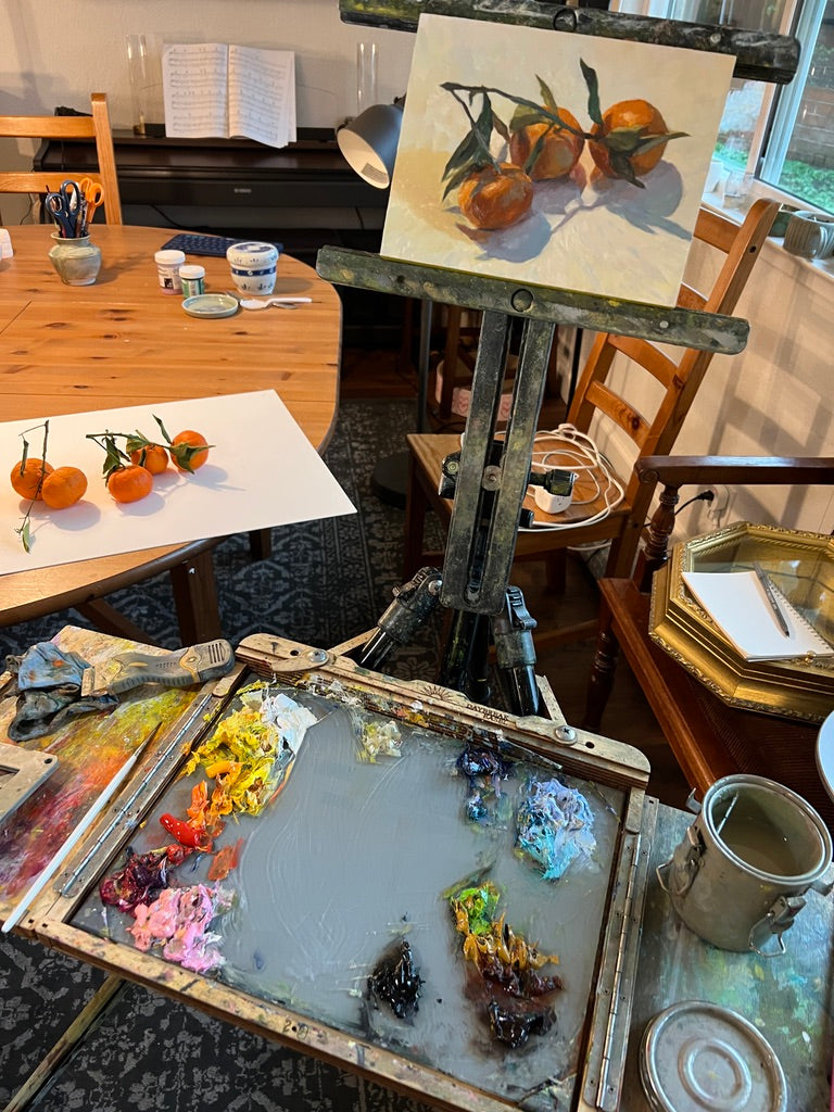 Three Mandarins - Original Oil Painting – Heather's Fine Art