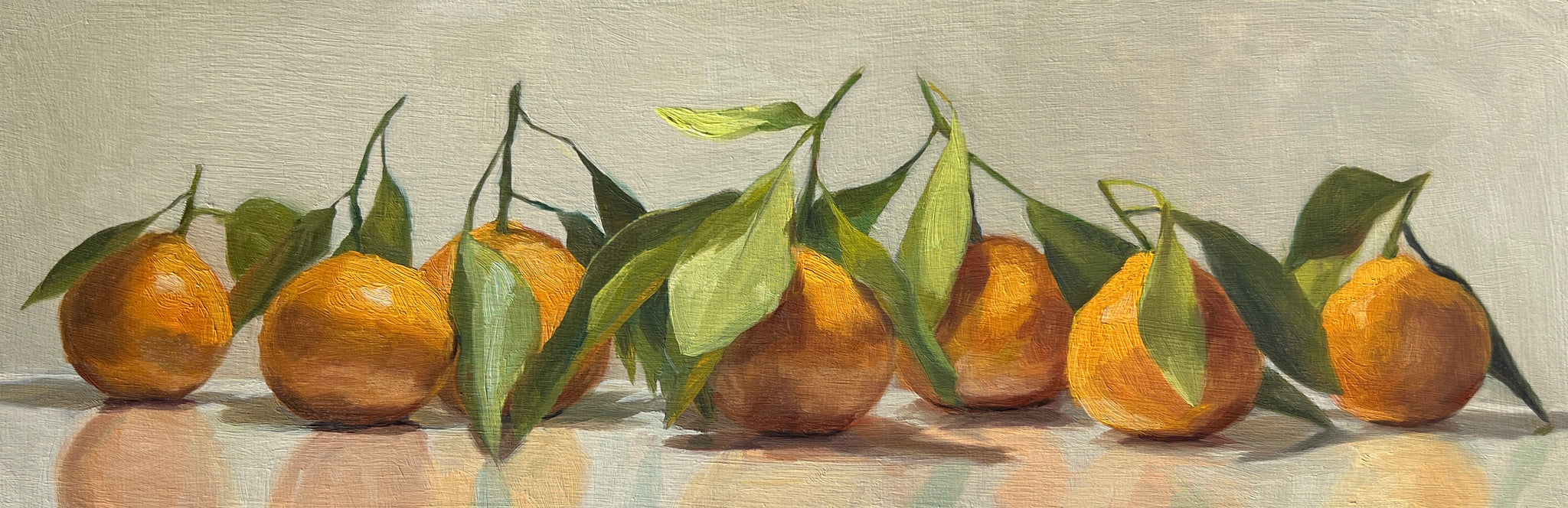 Satsuma Lineup - Original Oil Painting – Heather's Fine Art